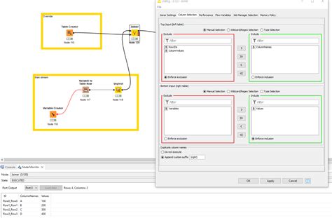 Table Convert Into Flow Variables And Respective Values Knime