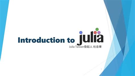 introduction to julia pptx