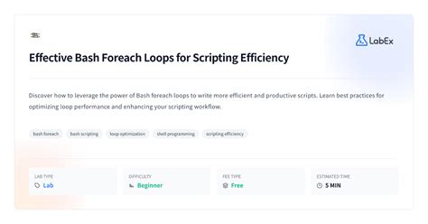 Effective Bash Foreach Loops For Scripting Efficiency Labex