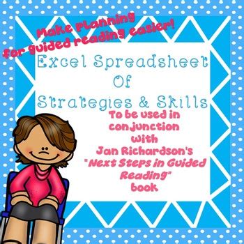 Excel Spreadsheet For Guided Reading Planning Instruction Assessment