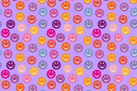 Premium Vector Smile Seamless Pattern