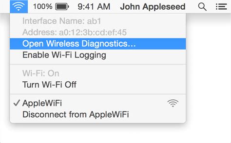 Wireless Diagnostics Mac