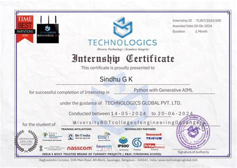 Sindhu G K On Linkedin Ai Machinelearning Python Internship
