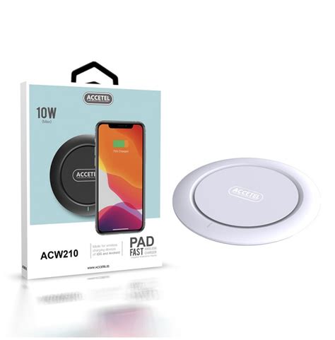 ACW210 Cargador Rápido Inalámbrico 10W Qi Blanco