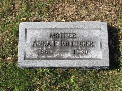 Anna Flora Donaldson Killinger 1860 1930 Homenaje De Find A Grave