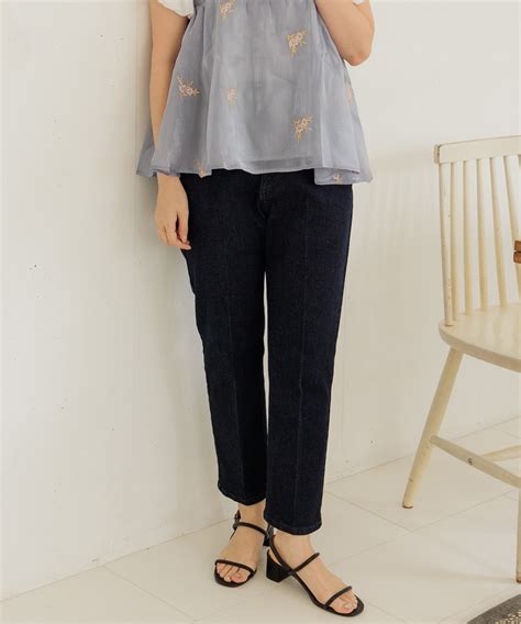 clean denim pants ｸﾘｰﾝﾃﾞﾆﾑﾊﾟﾝﾂ flowerフラワー公式通販