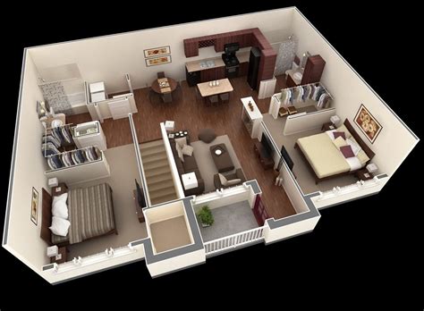 Modern Two Bedroom Apartment House Design Spacious Living With Style