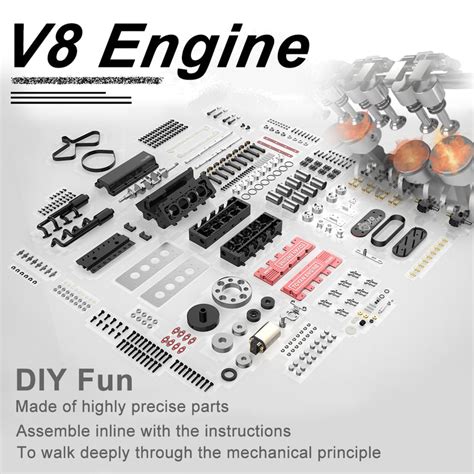 Toyan V8 Fs V800 28cc Engine Rtr Nitro Engine Model Kits With