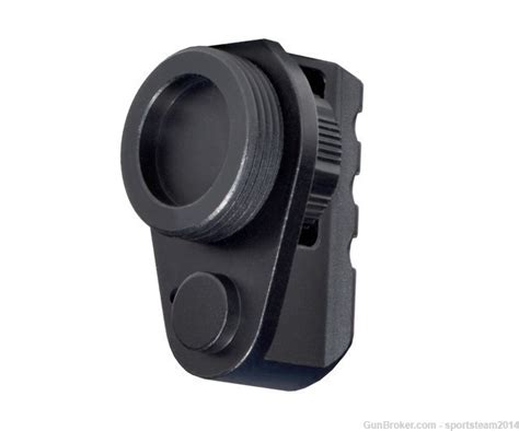 Aluminum Bufferless Stock Adapter With Picatinny Rail And Qr Hole Black Ar15 Stocks Forends