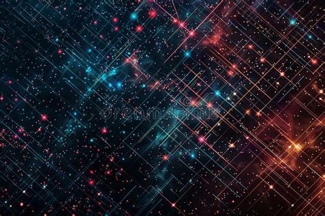 A Backdrop Of Geometric Patterns In Cyberspace Illustrating The Seamless Integration Of Cloud