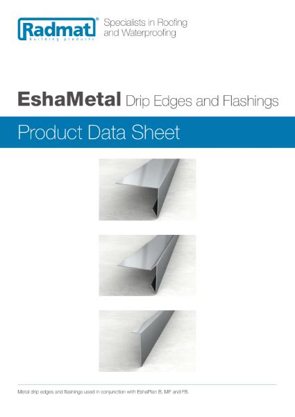 EshaMetal Product Data Sheet Radmat Building Products Ltd NBS Source