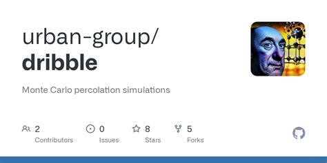 github urban group dribble monte carlo percolation simulations