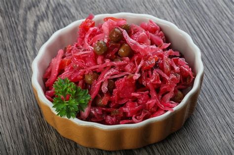 Premium Photo Viniagrette Russian Salad