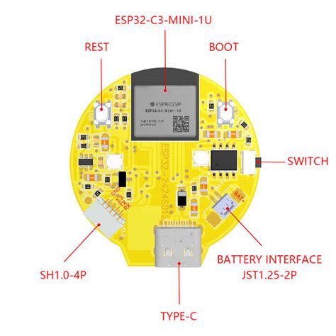 Esp32 C3 Lvgl 128 Inch 240240 Ips Smart Display Touch No Touch Lcd