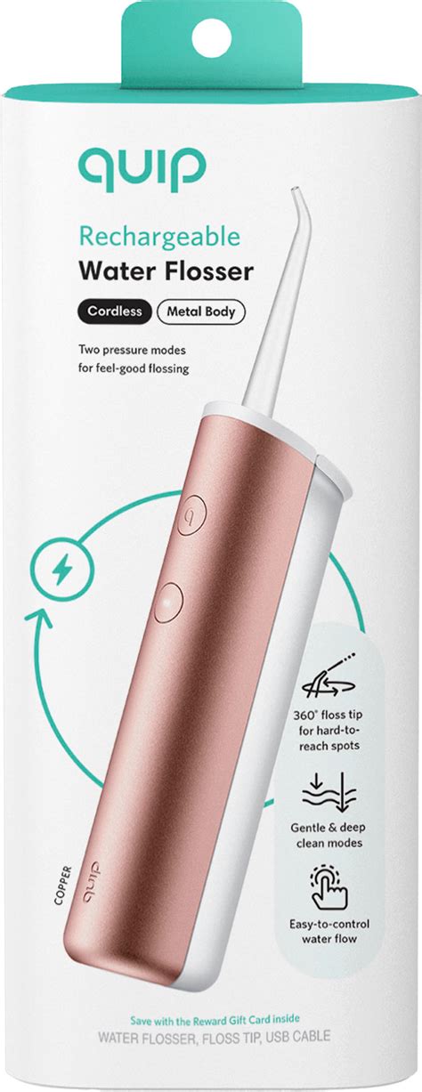 Customer Reviews Quip Water Flosser Copper 920 00202 Best Buy