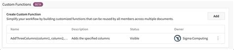Create Reusable Custom Functions