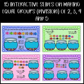 Equal Groups Division Interactive Slides Grade 1 And Grade 2 TpT