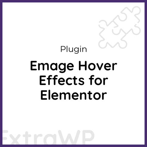 Emage Hover Effects For Elementor ExtraWP