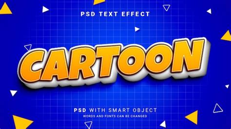 Premium Psd 3d Cartoon Editable Text Effect