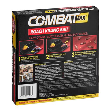 Combat Max® Dia51913 8 Pack Large Roach Bait 12case