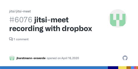 Jitsi Meet Recording With Dropbox Issue 6076 Jitsi Jitsi Meet GitHub