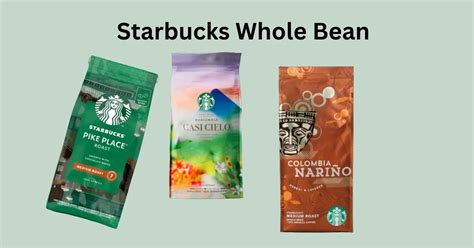 Starbucks Whole Bean Coffee Blonde Medium Dark Roast Guide