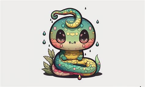 Cute Python Kawaii Clipart Graphic By Poster Boutique · Creative Fabrica