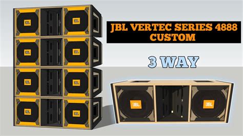 PLAN Skema Line Array JBL Vertec 4888 Custom 3 Way Line Array YouTube