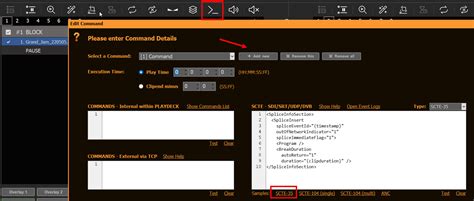 Sending Scte 35 To Stream Server Playdeck