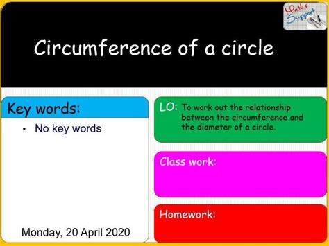 Circumference Of A Circle Teaching Resources