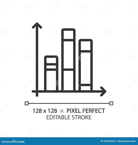 Stacked Column Diagram Blue Statistic Report Chart Cartoon Vector