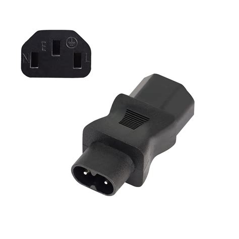 YAODHAOD Power Cord Adapter IEC320 C13 To C8 C13 3 Prong Female Plug To C8 2 Prong Male