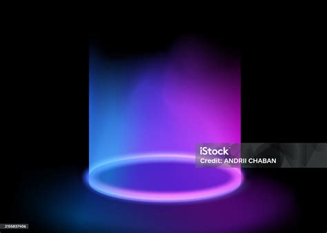 Magical Fantasy Portal Round Light Frame Futuristic Teleporter Lighting