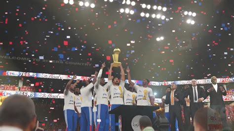 Nba 2k16 Philadelphia 76ers Championship Celebration Youtube