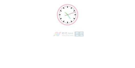html5基于canvas画布绘制的圆形时钟效果源码 html代码下载 时代java，与您同行！