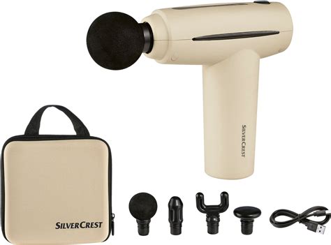 Silvercrest Personal Care Mini Massage Gun Taupe Ab 3799