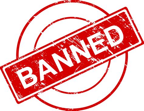 4 Banned Stamp Vector PNG Transparent SVG OnlyGFX