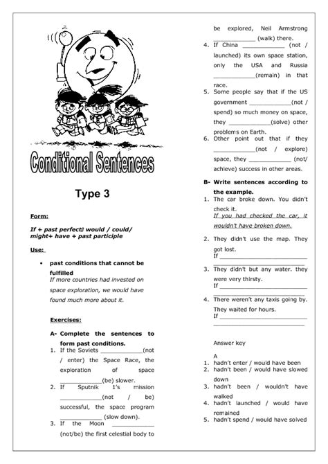 Conditional Sentences Type 3 Worksheet