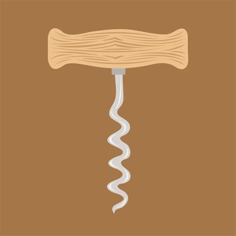 Premium Vector Corkscrew Vector Illustration