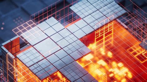 Technology Circuit Board And Core 3d Rendering Stock Footage Video Of Electronic Circuit