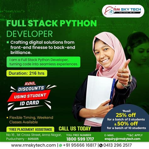 Rm Skytech Puducherry On Linkedin Fullstackpython Codingmastery
