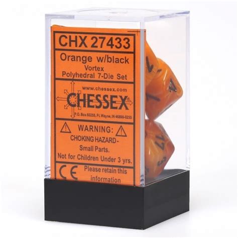 7 Set Cube Vortex Orange With Black
