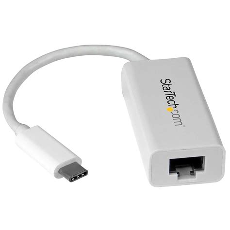 Buy StarTech USB C To Gigabit Ethernet Adapter White USB To RJ LAN Network Adapter