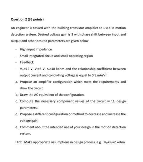 Solved Question Points An Engineer Is Tasked With The Chegg
