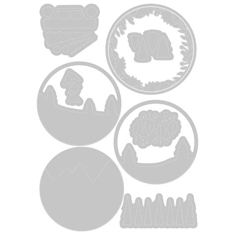 Sizzix Thinlits Dies Winter Woodland By Olivia Rose