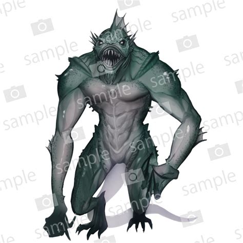 クトゥルフ神話TRPG深きもの 人物一式セット haconi wa BOOTH