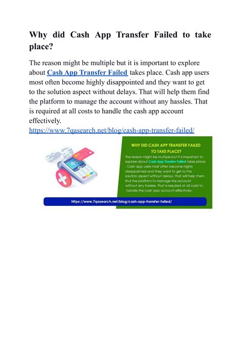 Ppt Why Did Cash App Transfer Failed To Take Place Powerpoint