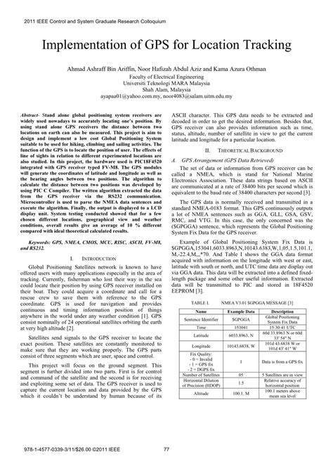 Pdf Implementation Of Gps For Location Tracking