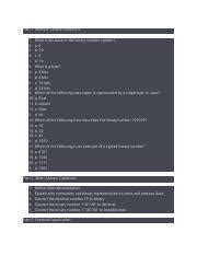 Binary Number System Bytes And Data Types A Fundamentals Guide Course Hero