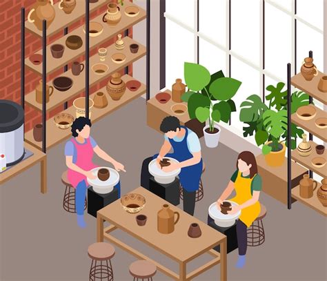 Free Vector Master Class Workshop Group Learning Practice Isometric